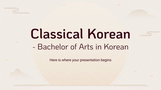 Coreano clásico - Grado universitario en coreano