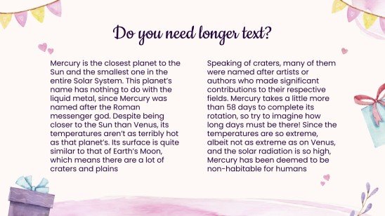 Spring Birthday Party Presentation