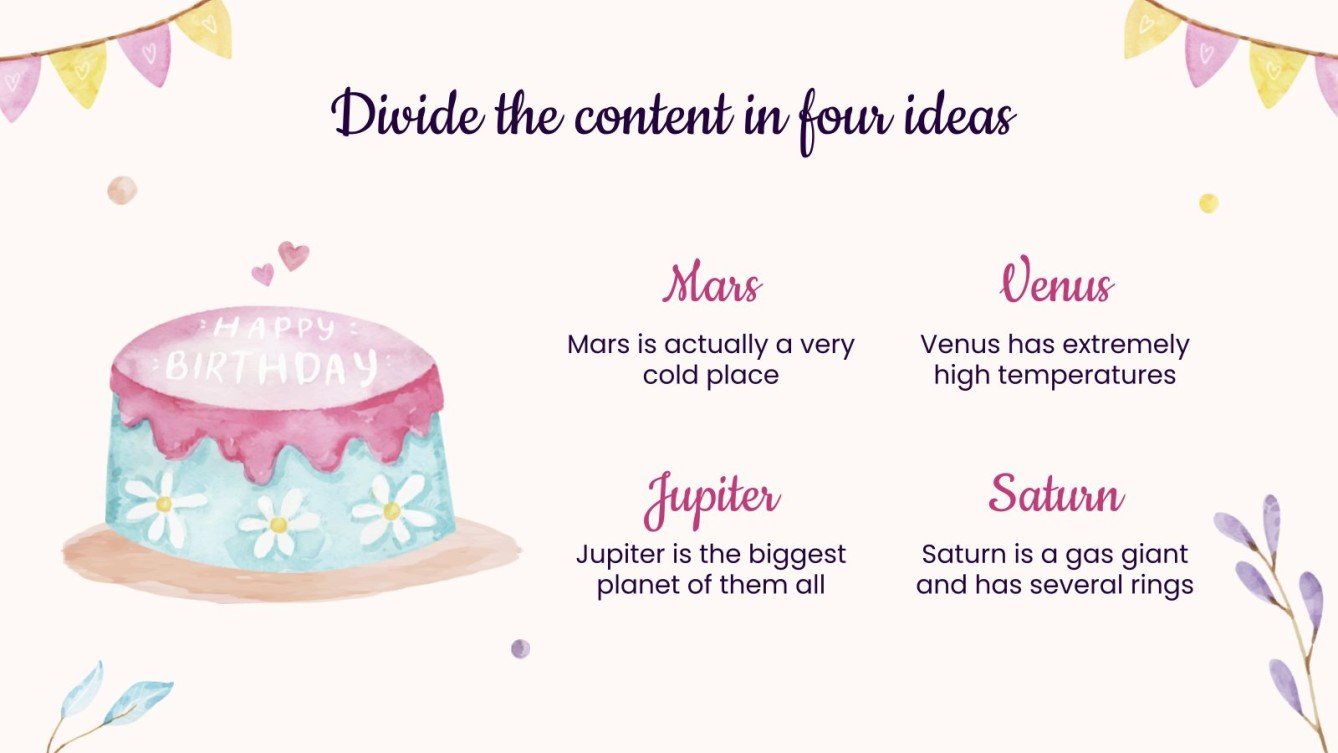 Spring Birthday Party Presentation