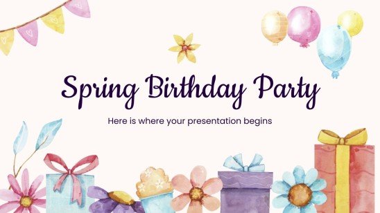 Plantillas gratis de Cumpleaños para Google Slides y PowerPoint