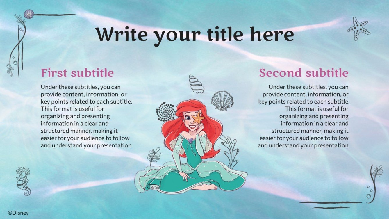 The Little Mermaid Presentation