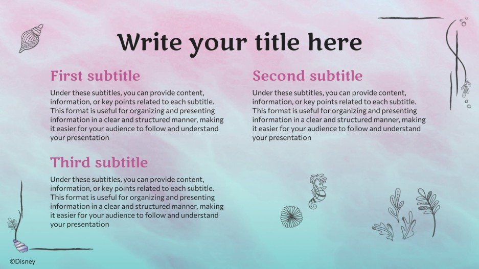 The Little Mermaid Presentation