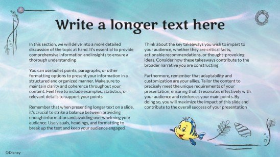 The Little Mermaid Presentation