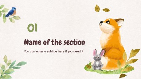 Cute Spring Animals Presentation