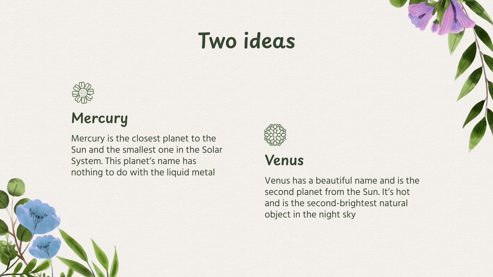 Watercolor Spring Forest Presentation