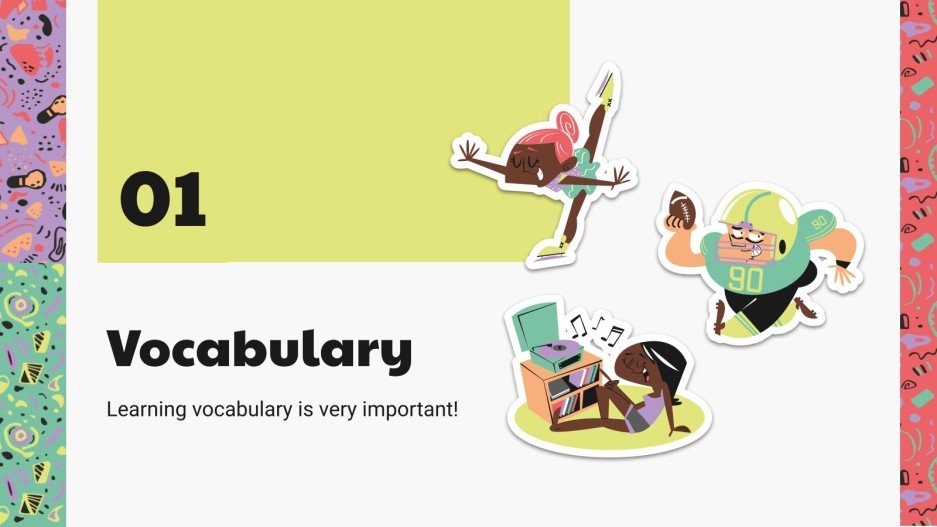 Sports and Leisure Activities Vocabulary - 5th Grade