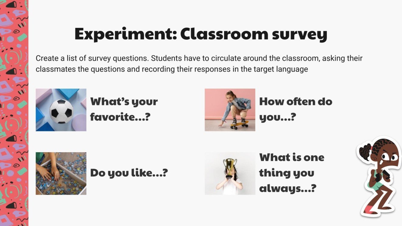 Sports and Leisure Activities Vocabulary - 5th Grade
