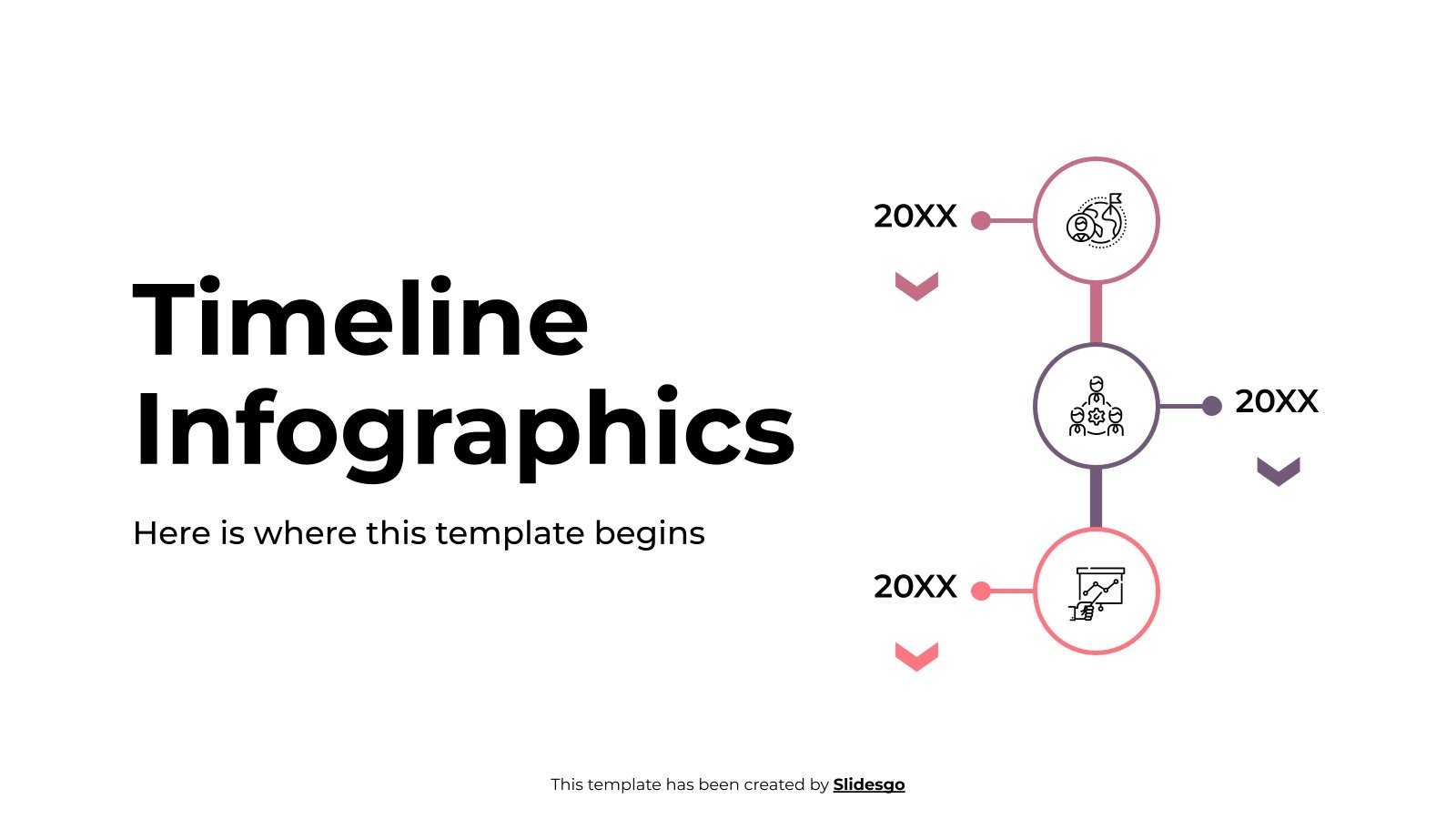 Plantilla Infografías de líneas cronológicas