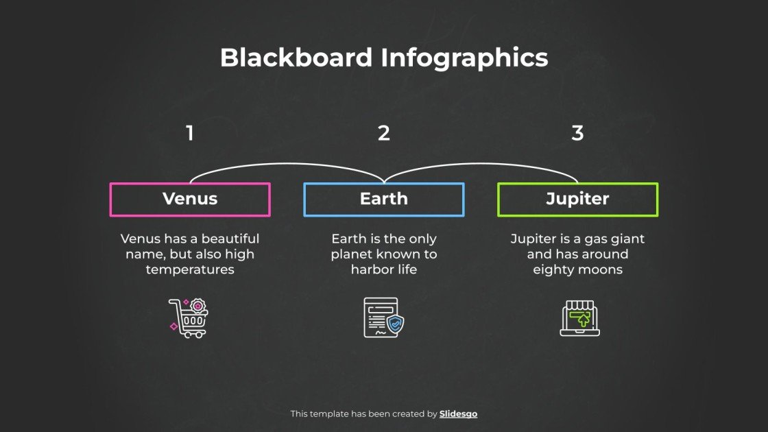 Blackboard Infographics Template
