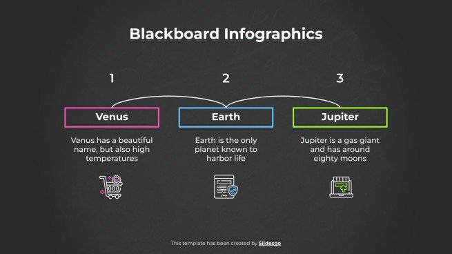 Blackboard Infographics Template