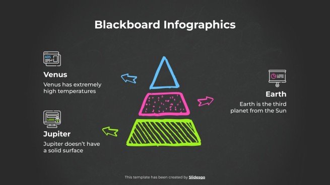 Blackboard Infographics Template
