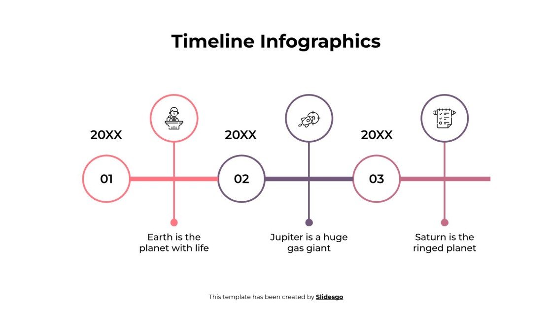 Timeline Infographics Template