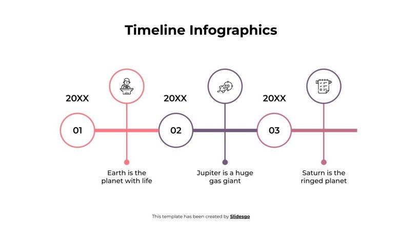 Timeline Infographics Template