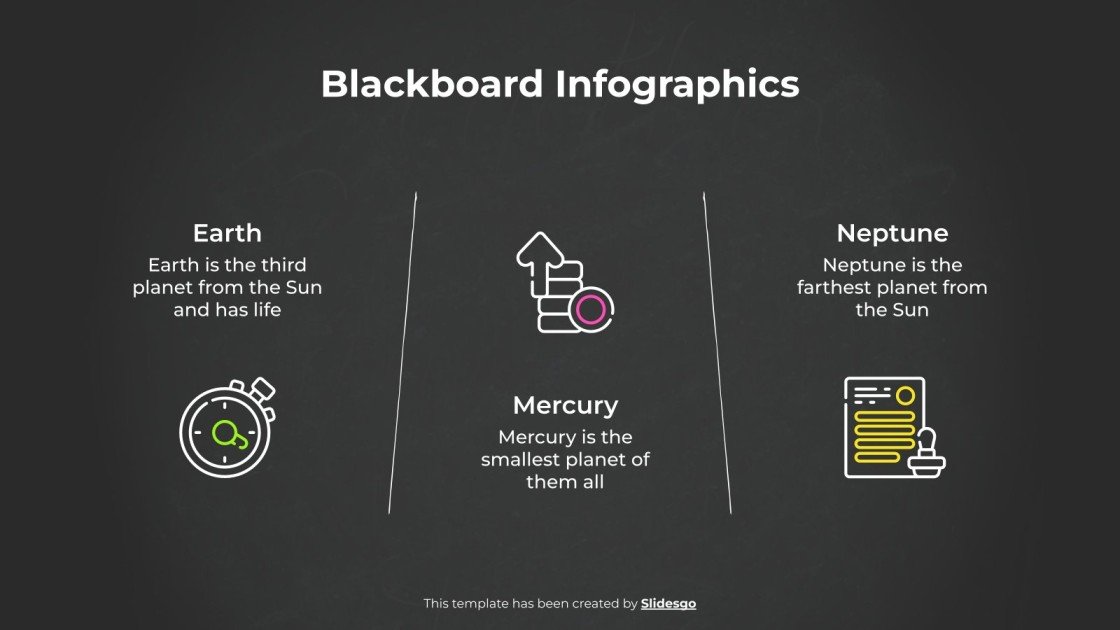 Blackboard Infographics Template