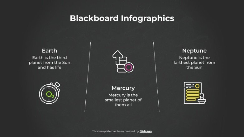 Blackboard Infographics Template