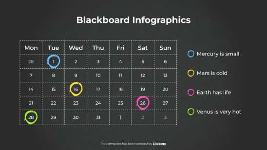 Blackboard Infographics Template