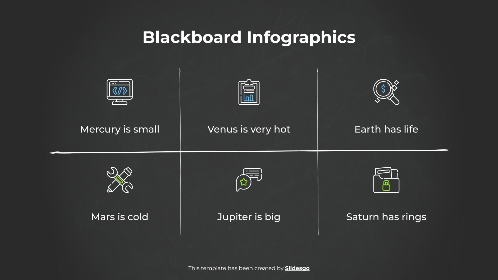 Blackboard Infographics Template