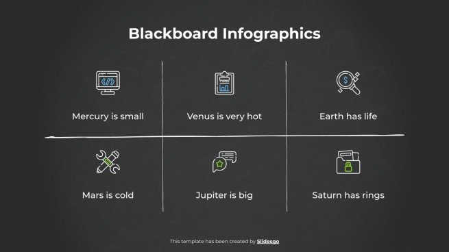 Blackboard Infographics Template