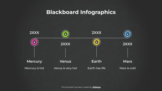 Blackboard Infographics Template