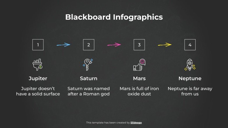 Blackboard Infographics Template