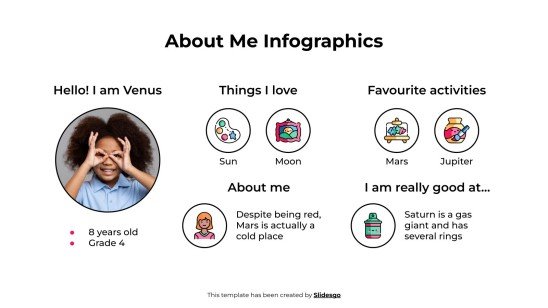 Modelo Infográficos sobre mim