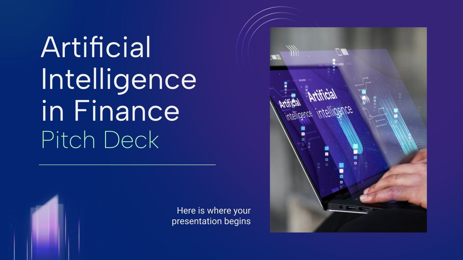Artificial Intelligence in Finance Pitch Deck Presentation