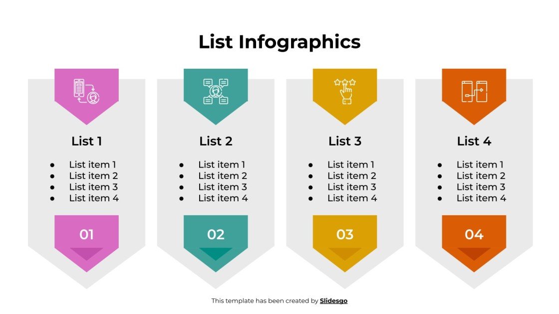 List Infographics Template