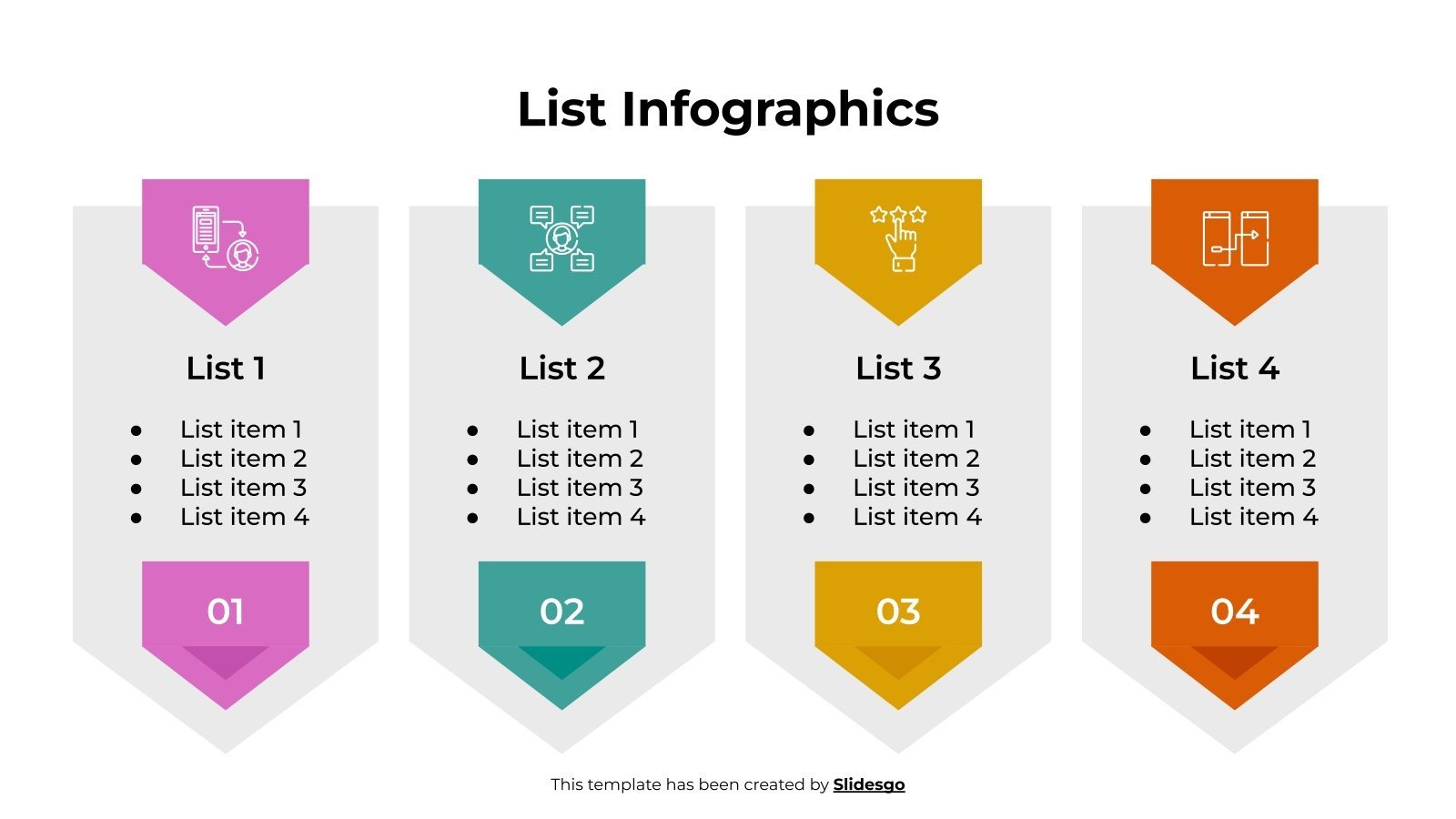 List Infographics Template
