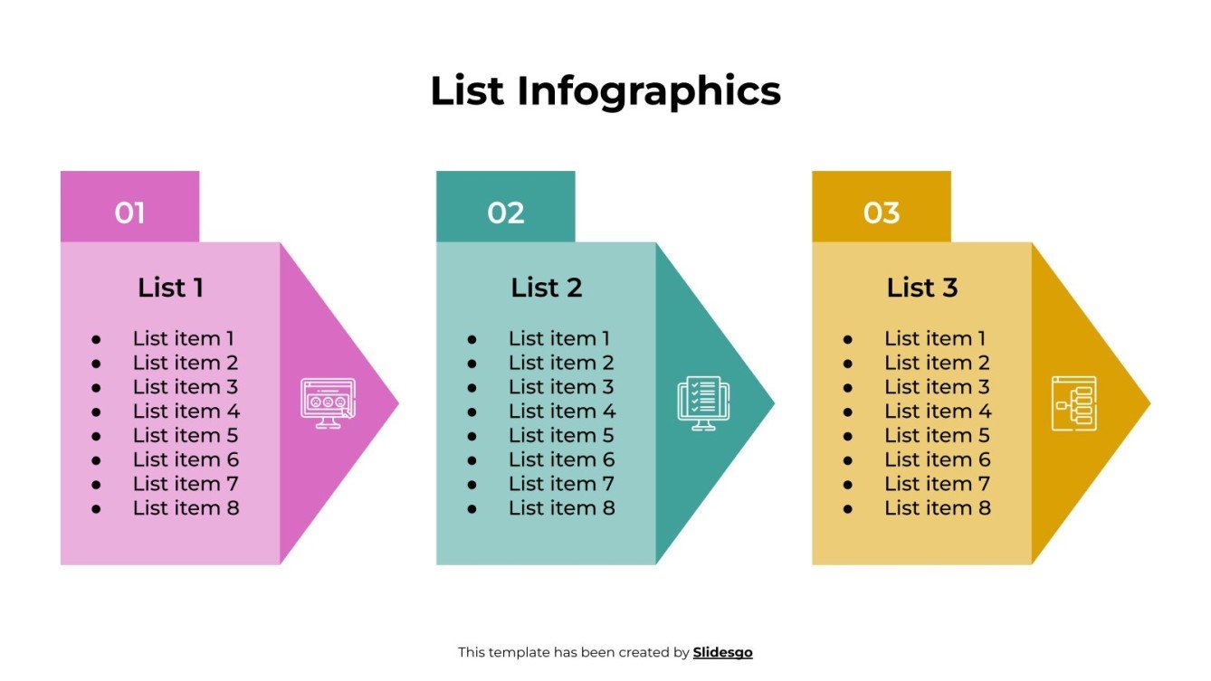 List Infographics Template
