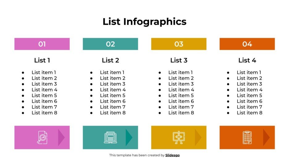 List Infographics Template
