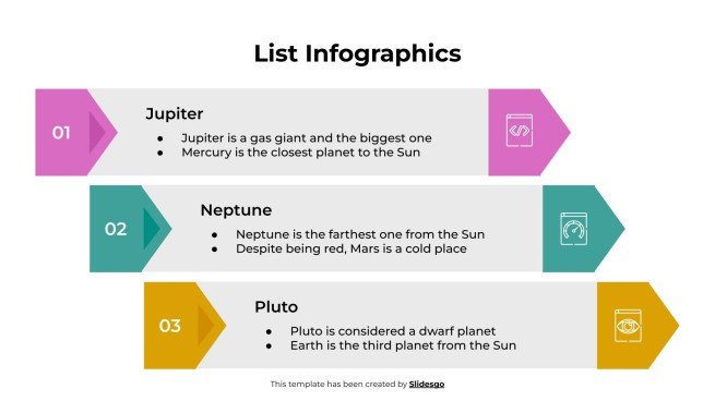 List Infographics Template