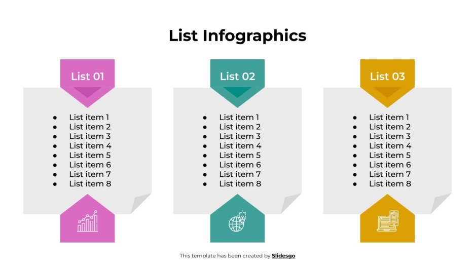 List Infographics Template