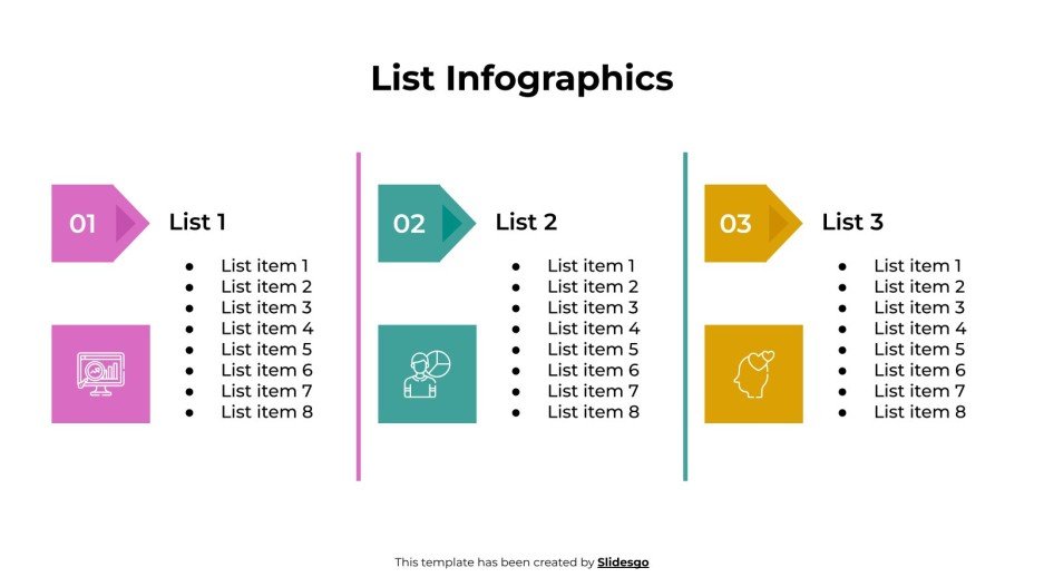 List Infographics Template