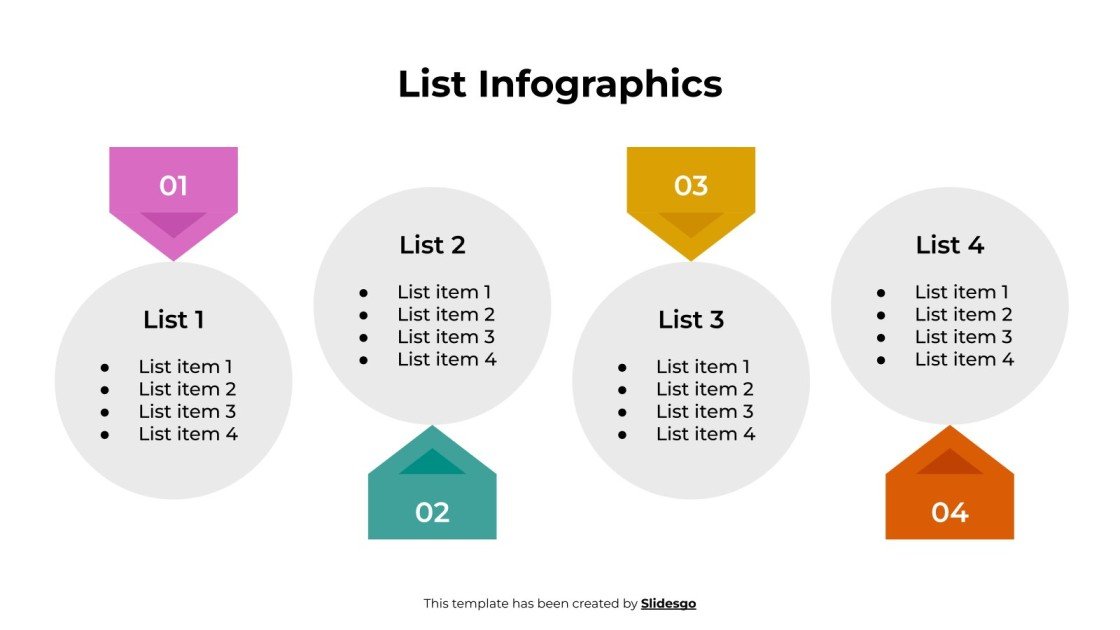List Infographics Template