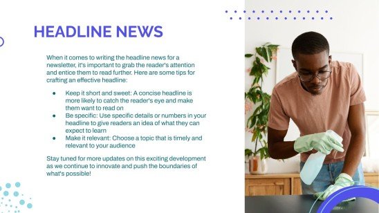 Spring Cleaning Newsletter Presentation