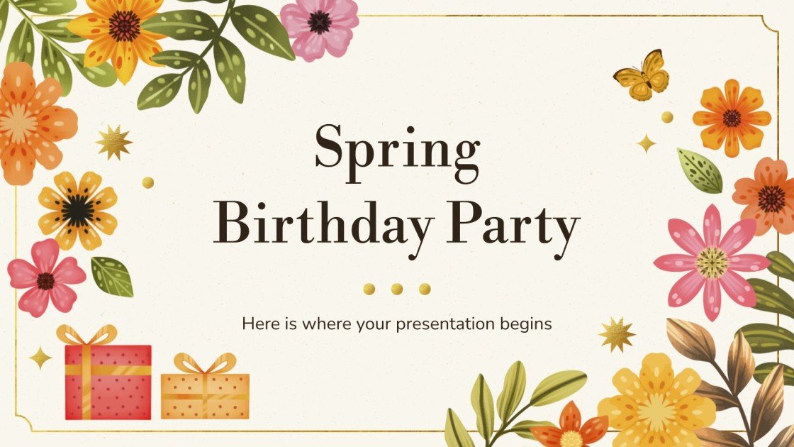 Plantillas gratis de Cumpleaños para Google Slides y PowerPoint