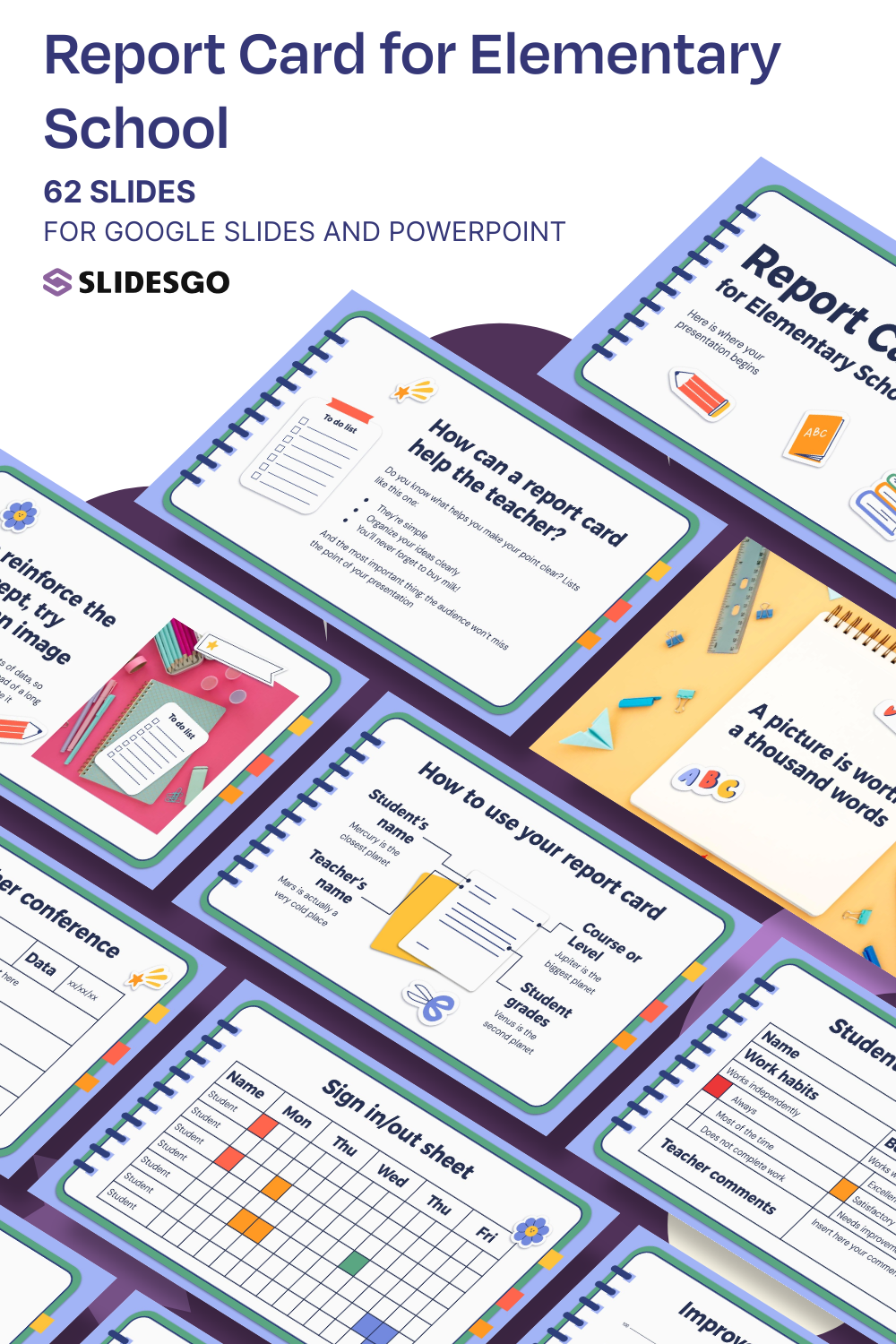 Report Card for Elementary School Presentation