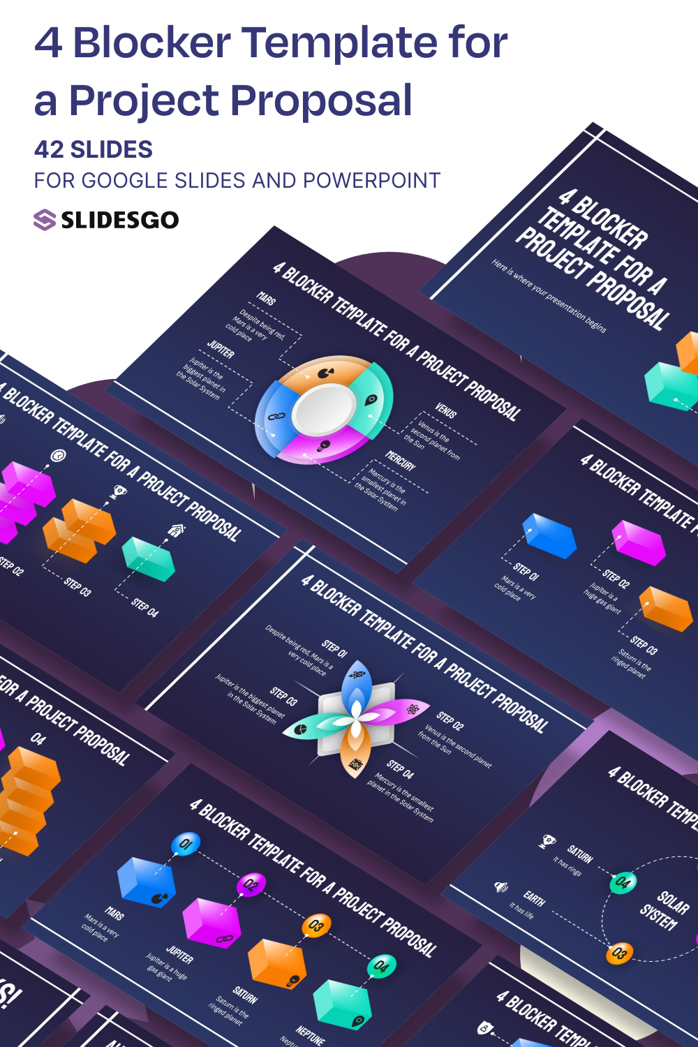 4 Blocker Template for a Project Proposal Presentation