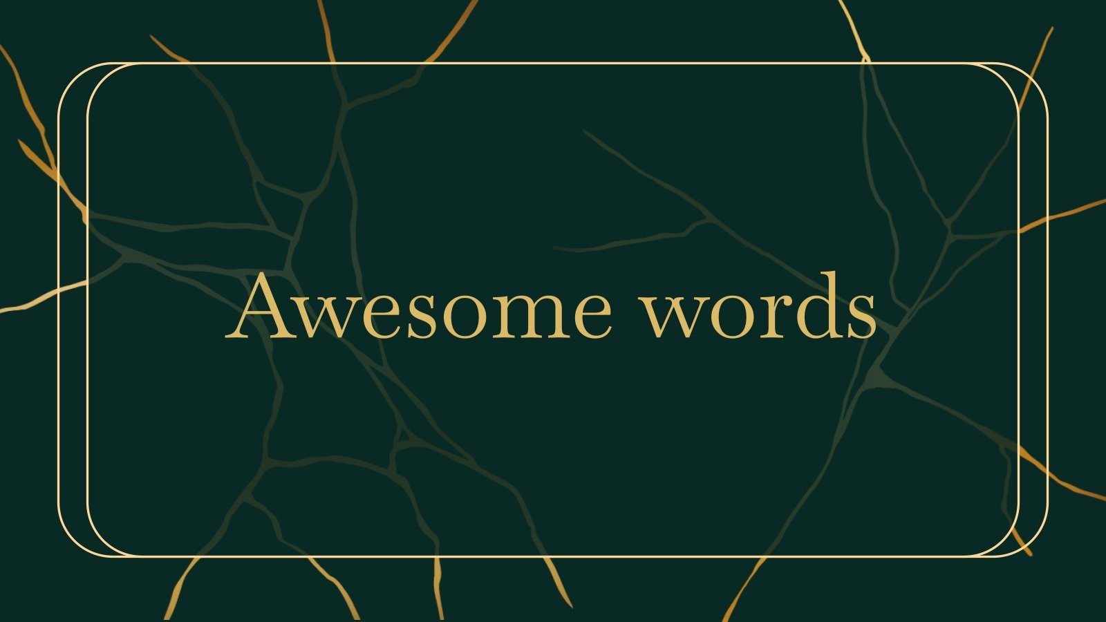 Spring Goals Presentation