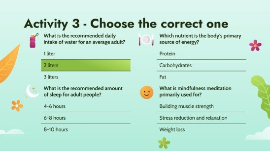 World Health Day Activities for High School Presentation