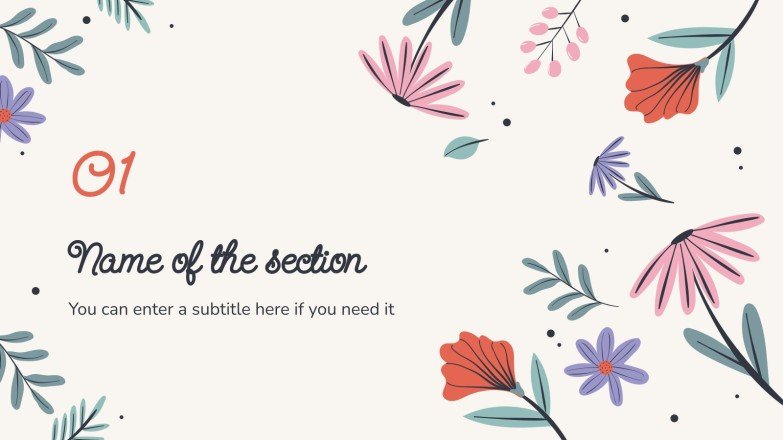 Floral Pattern Presentation