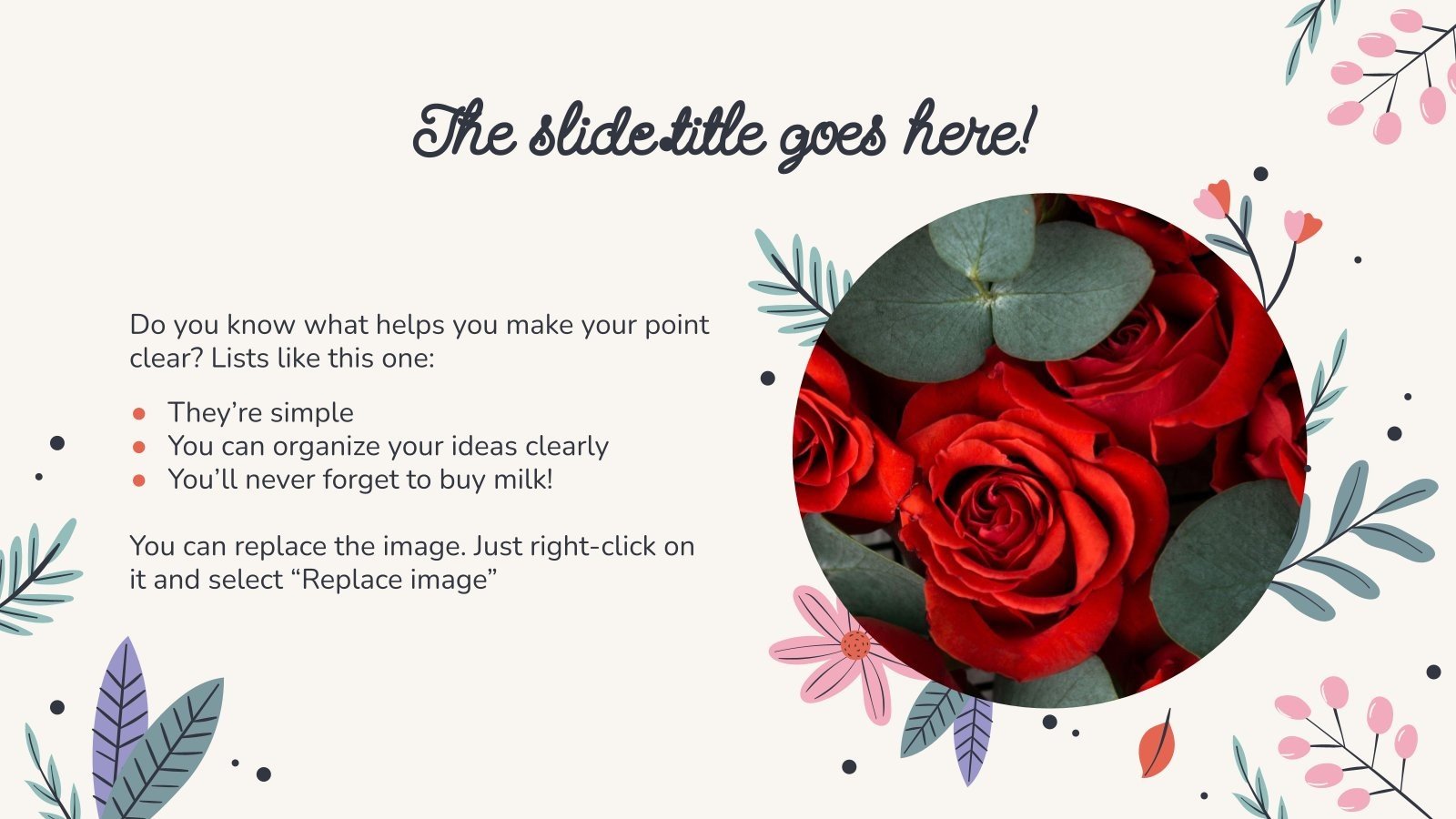 Floral Pattern Presentation