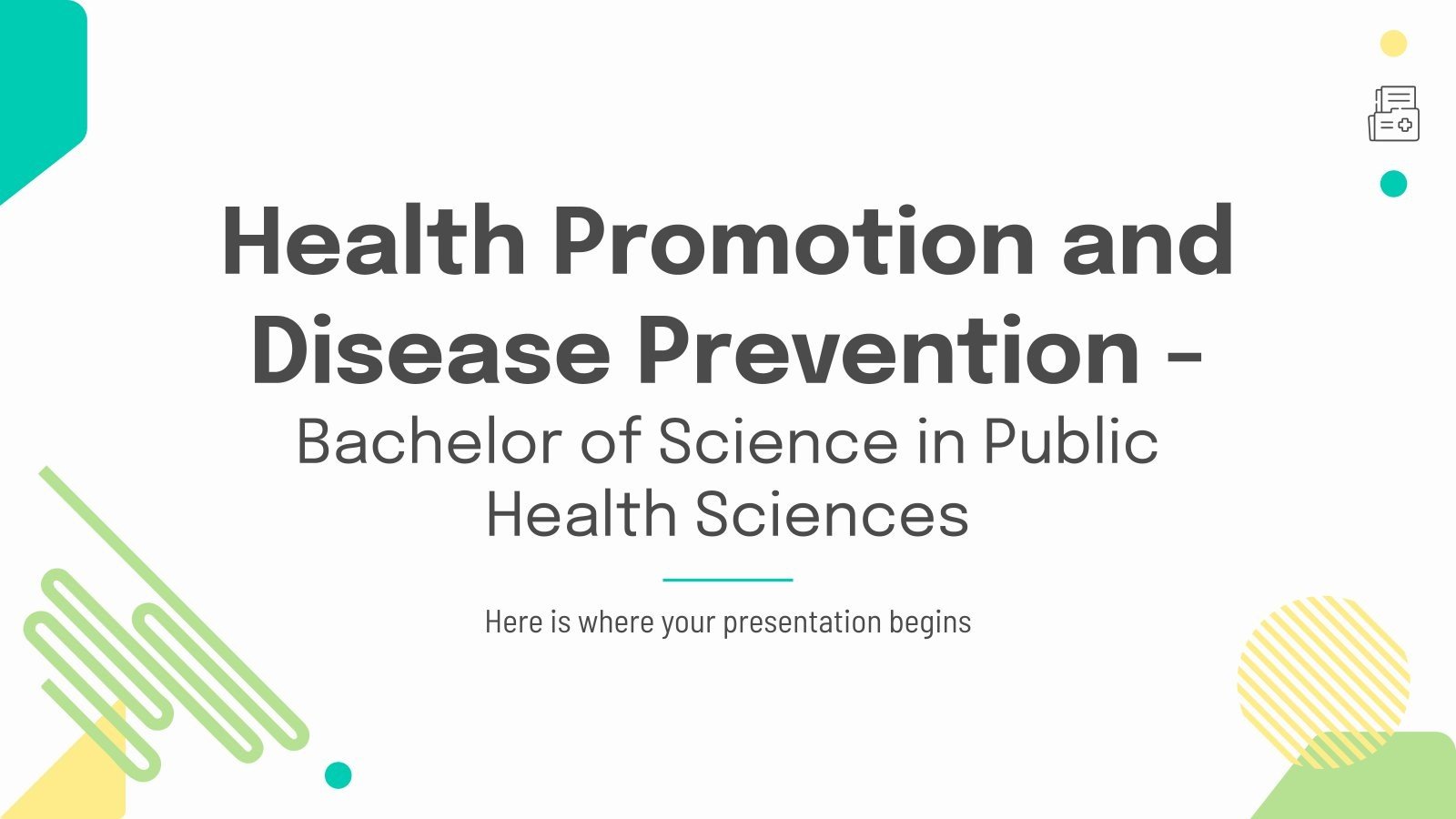 Health Promotion and Disease Prevention - Bachelor