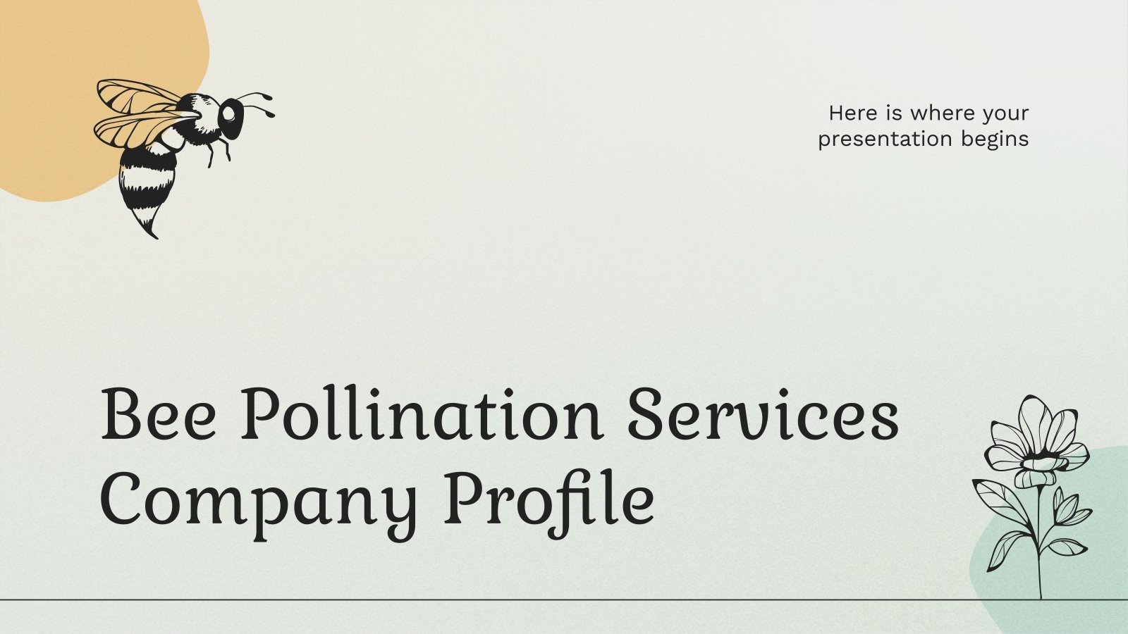 Bee Pollination Services Company Profile Presentation