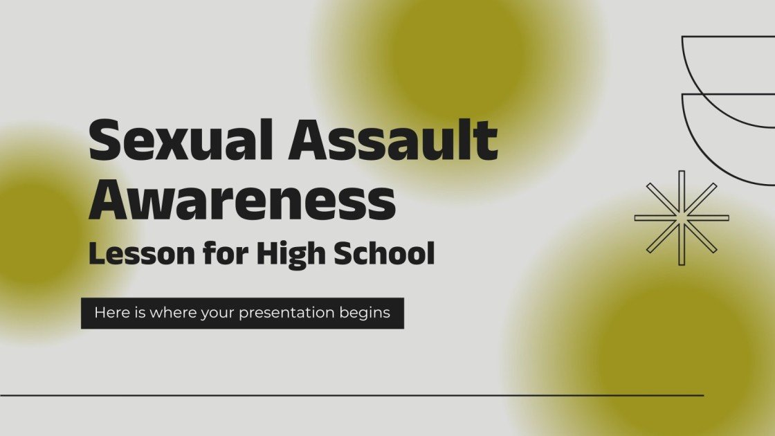 Sexual Assault Awareness Lesson for High School Presentation