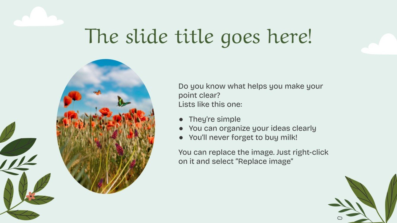 Spring Leaves Presentation