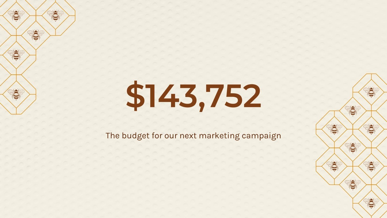 Bee Pattern Campaign Presentation