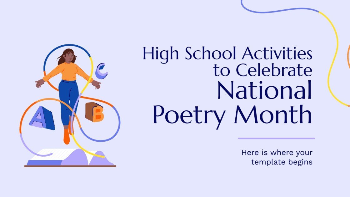 High School Activities to Celebrate National Poetry Month