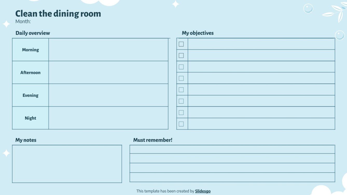 Spring Cleaning Step by Step Presentation