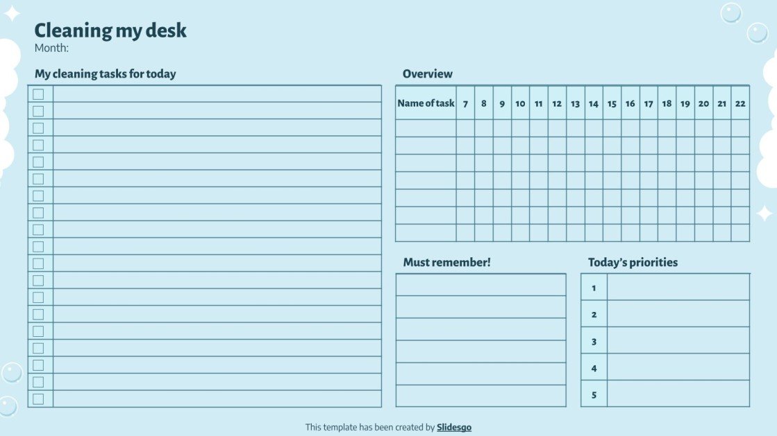 Spring Cleaning Step by Step Presentation